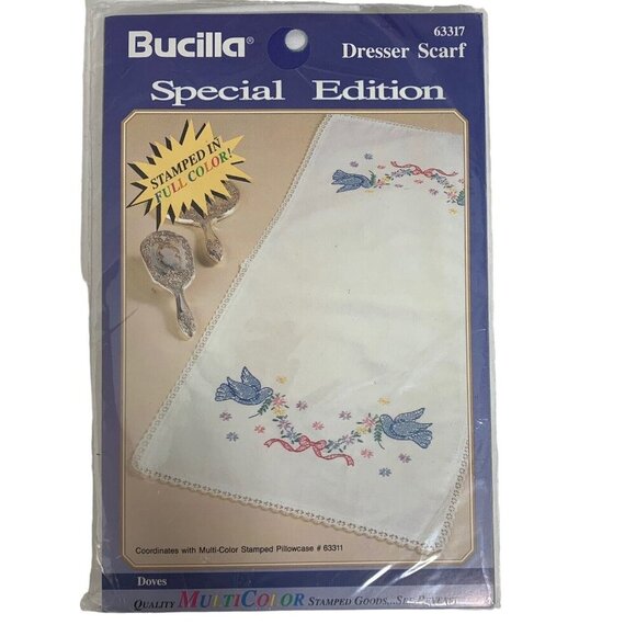 Bucilla | Office | Bucilla Special Edition Dress Scarf Stamped In Full ...